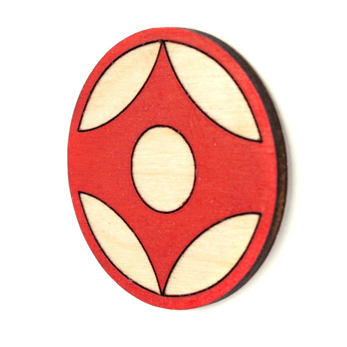 Magnes Kanku Kyokushin Kai Karate Logo Na Lodówkę 5X5 Cm Drewniany ...