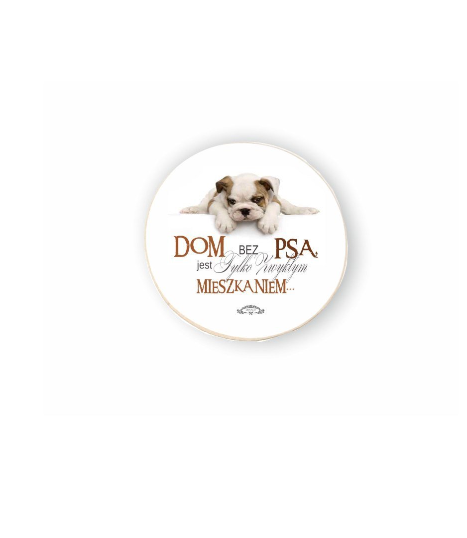 Magnes Koło 01 - Dom bez psa...- MK/01/123 - Inna marka | Sklep EMPIK.COM