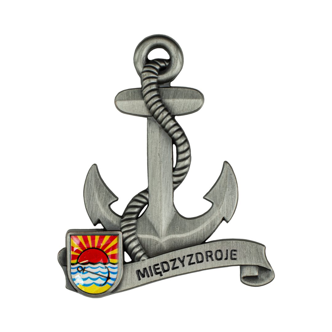 Magnes metalowy kotwica pamiątka Międzyzdroje Captain Mike - Captain ...