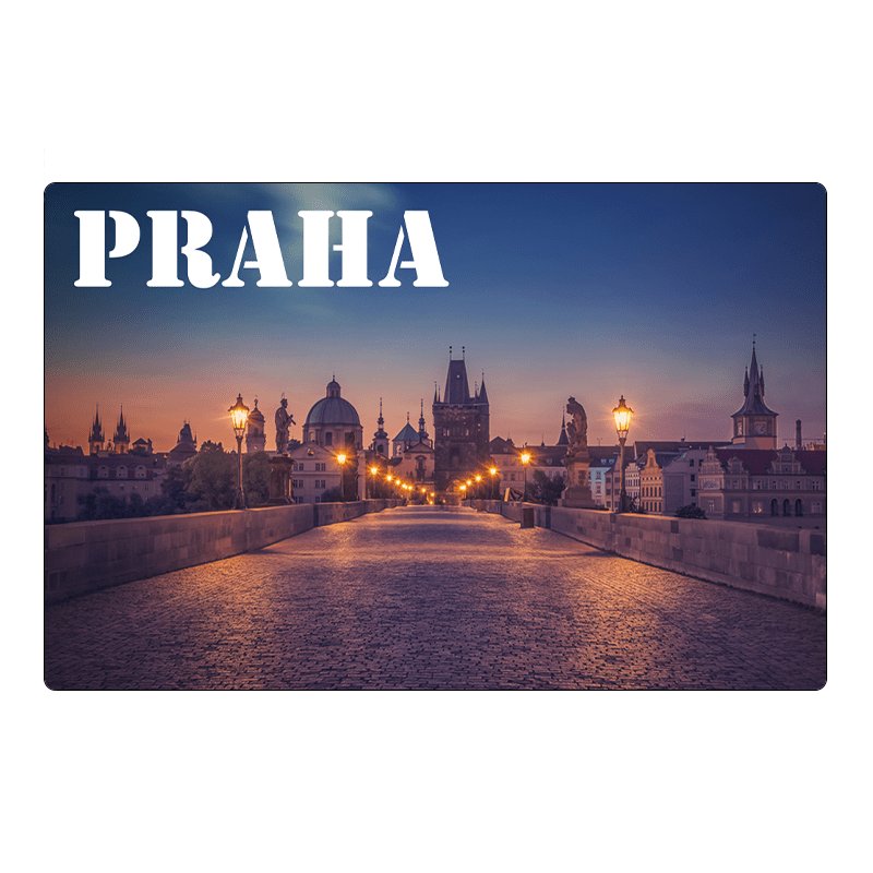Magnes na lodówkę Praga Most Karola nocą Czechy - Viktoriia | Sklep ...