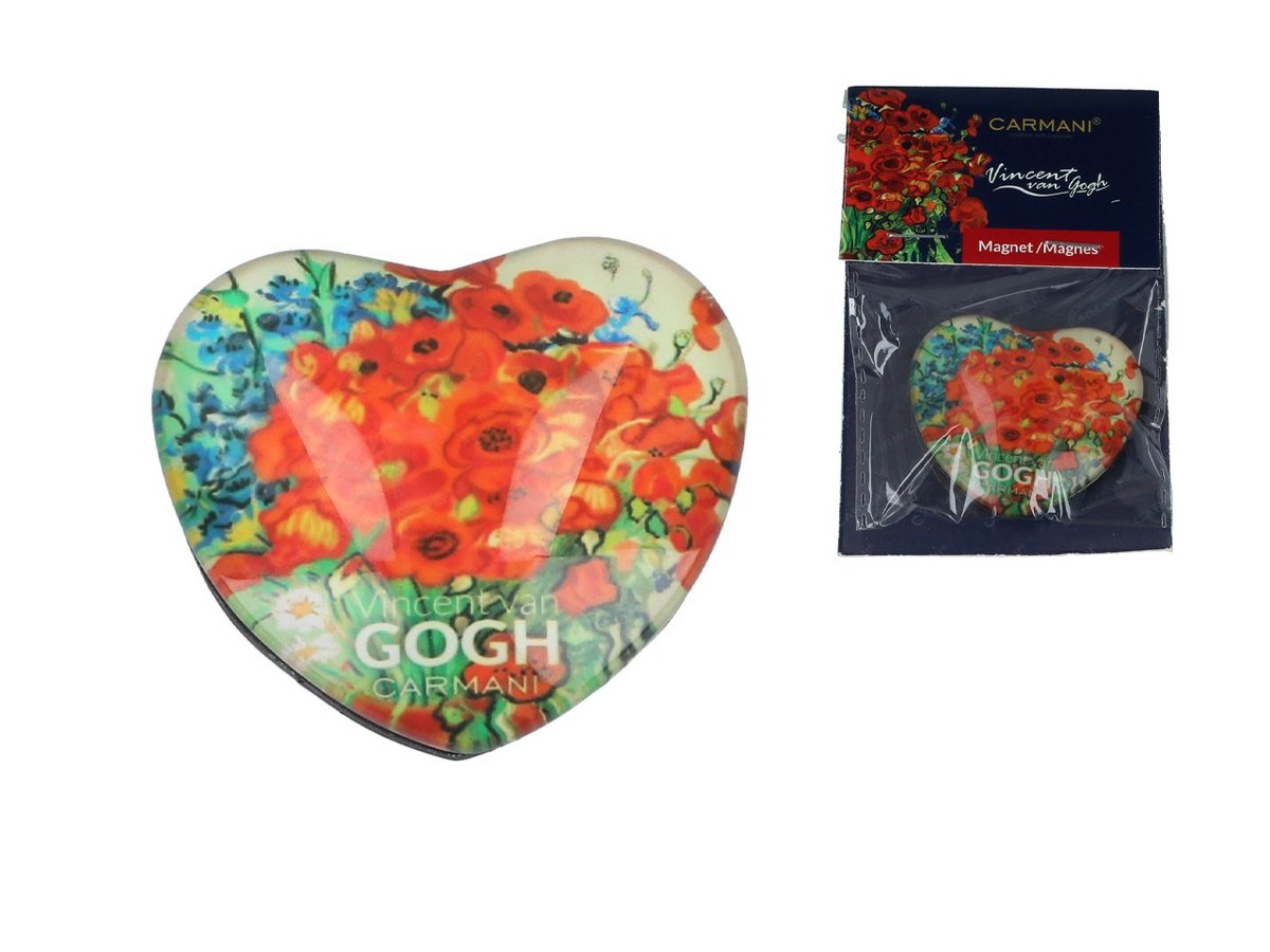 Magnes serce - V. van Gogh, Maki w wazonie (CARMANI) - Inna marka ...