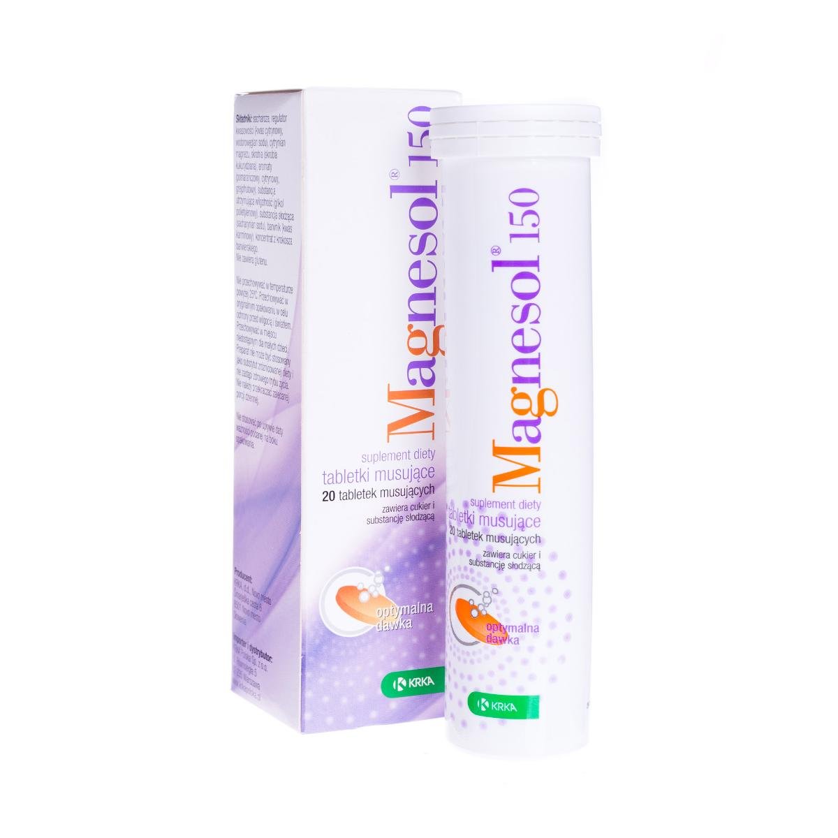 Magnesol 150 Mg, 20 Tabletek Musujących | Sklep EMPIK.COM