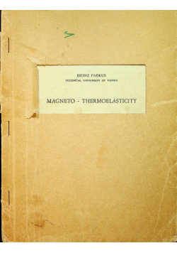 Magneto Thermoelasticity - Springer Verlag | Książka w Empik