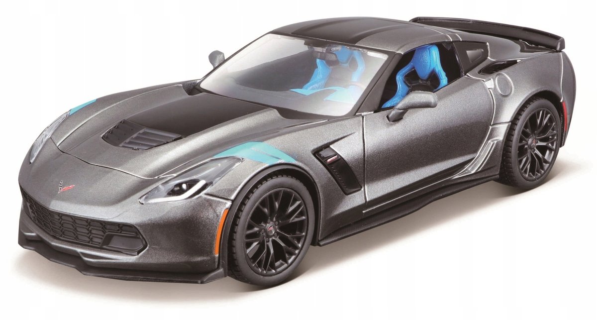 Maisto 2017 Chevrolet Corvette Grand Sport Srebrny 1:24 Do Składania ...