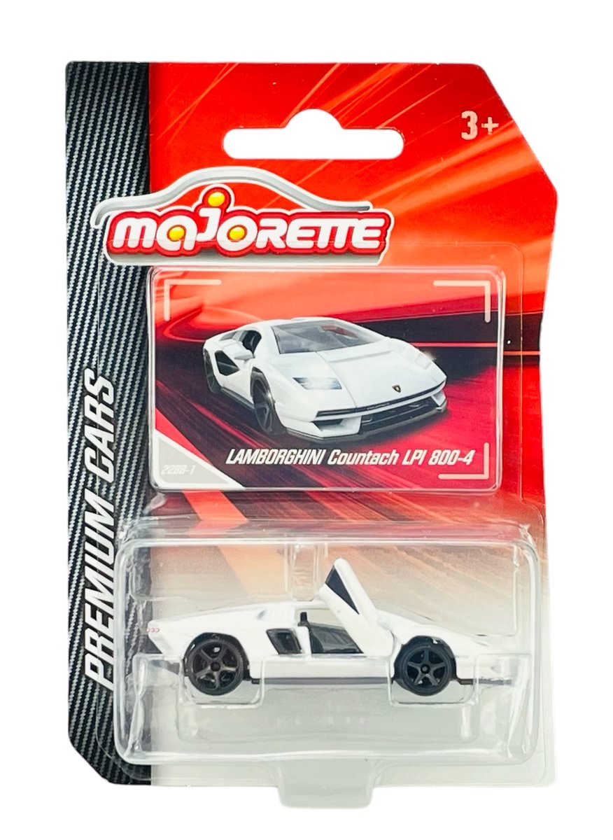MAJORETTE PREMIUM CARS LAMBORGHINI COUNTACH LPI 800-4 BIAŁY 228B-1 1:66 ...