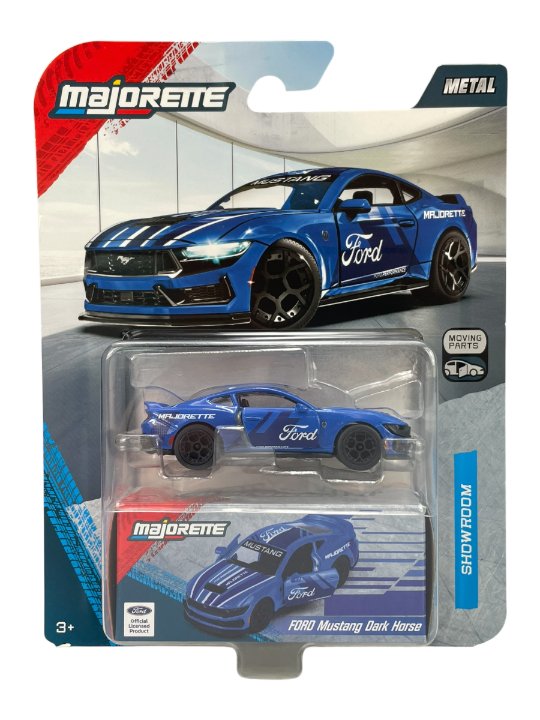 MAJORETTE SHOWROOM DELUXE FORD MUSTANG DARK HORSE NIEBIESKI 1:64 ...