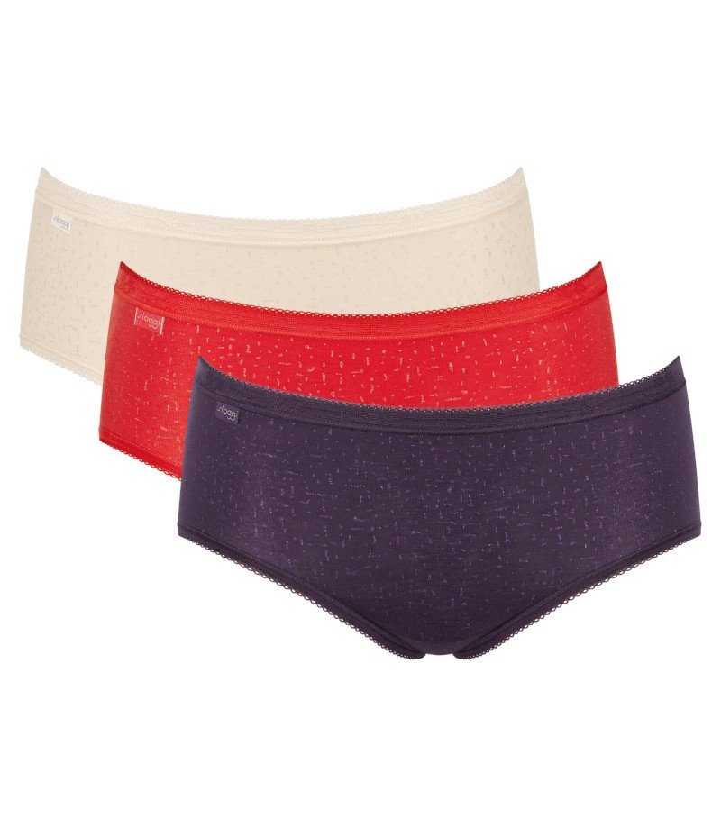 Majtki damskie sloggi Basic+ Midi C3P Holiday-44 - Sloggi | Moda Sklep EMPIK.COM