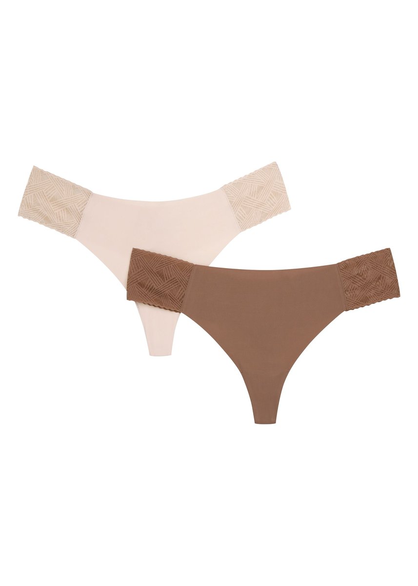 Majtki stringi Piri 2-pak Esotiq | beżowy, brązowy L - Esotiq | Moda ...