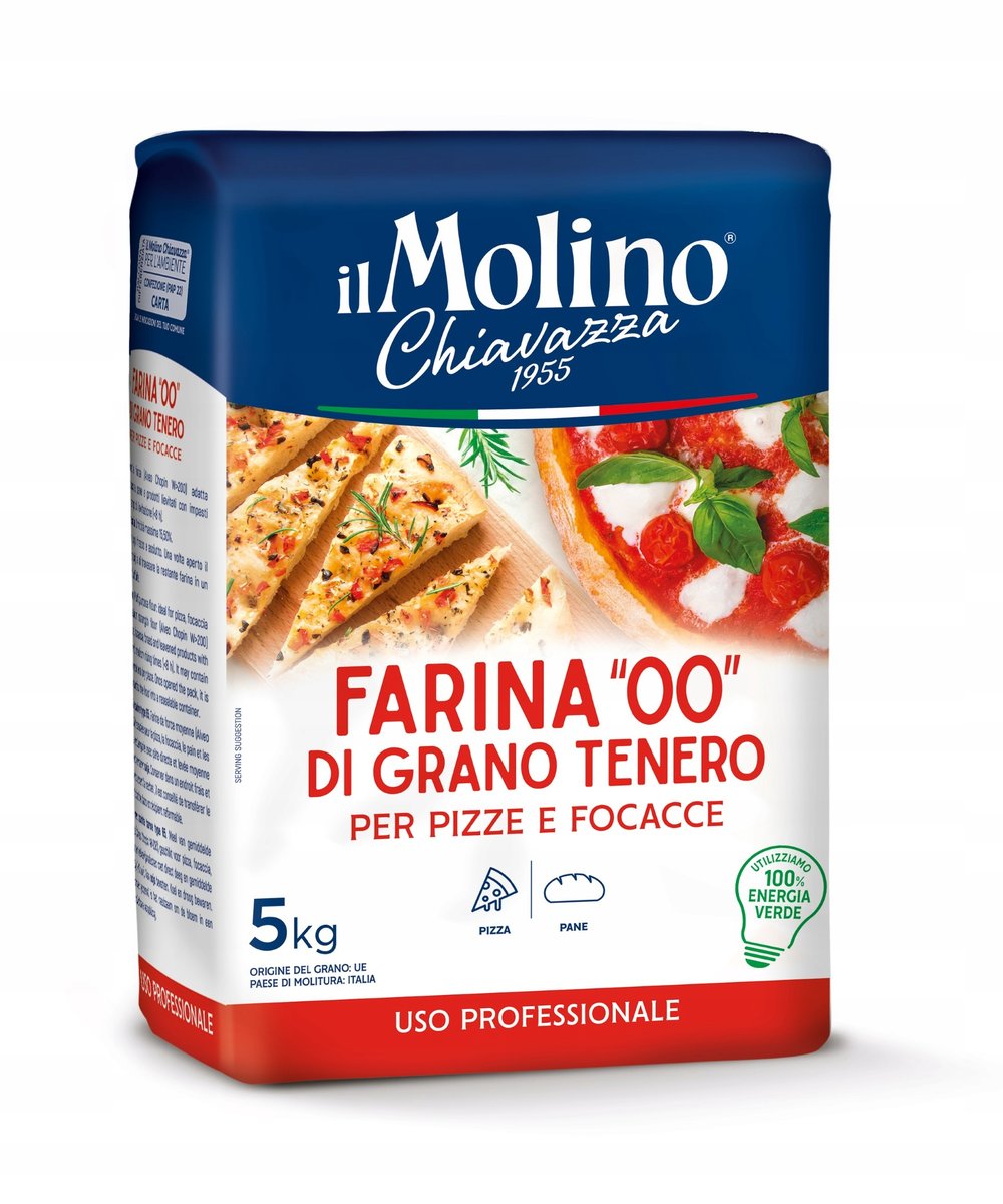 Mąka Farina 00 di Grano Tenero per Pizza e Focacce 5 kg - il Molino ...