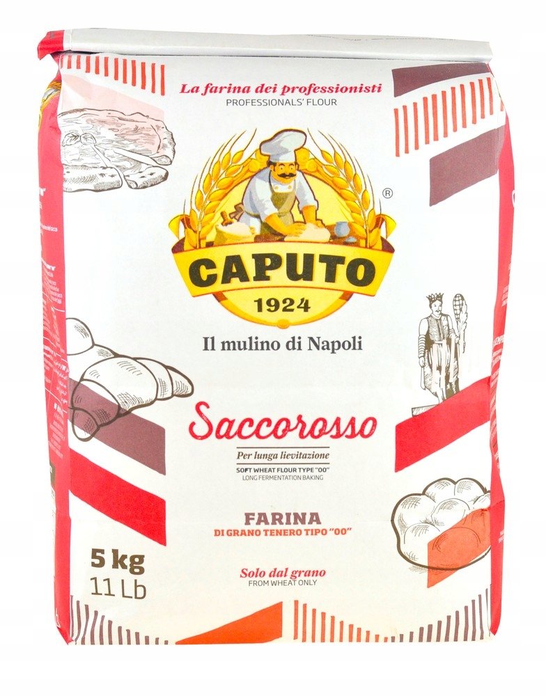 Mąka Typ 00 Saccorosso (dawniej Cuoca) 5kg Caputo, do pizzy 5000g ...