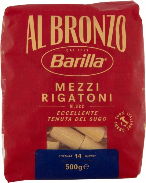 Makaron Mezzi Rigatoni Bronzo n. 322 500g - Barilla - Barilla | Sklep ...