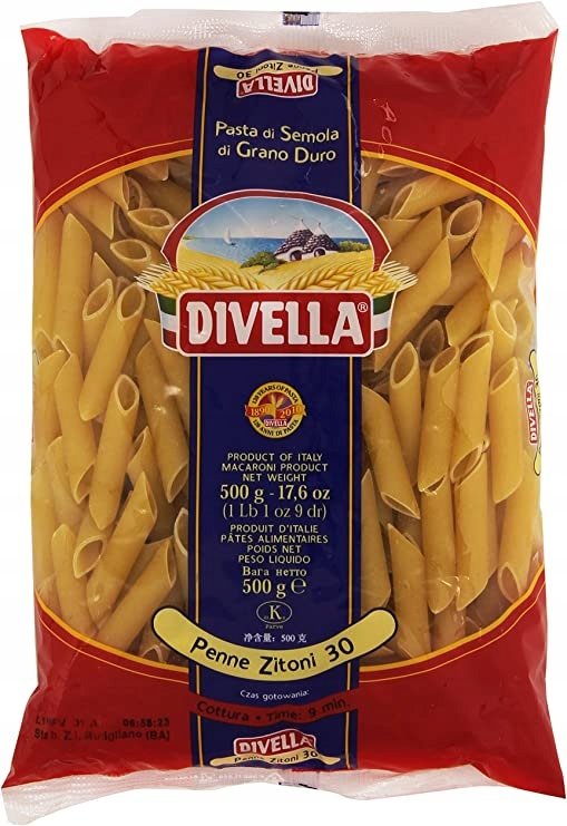 Makaron rurki Penne Zitoni 30 500g - Divella - Divella | Sklep EMPIK.COM
