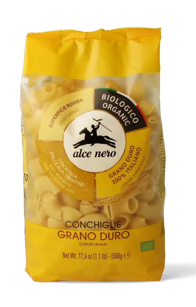 Makaron (semolinowy) Conchiglie BIO 500 g - Alce Nero - Inna marka ...