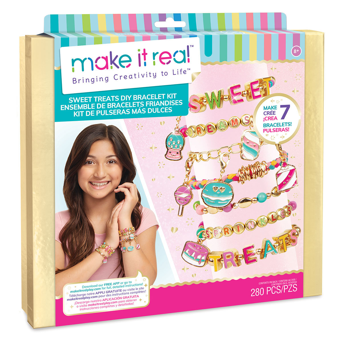 Make it real, Bransoletki Sweet Treat DIY, zestaw kreatywny - Make It ...