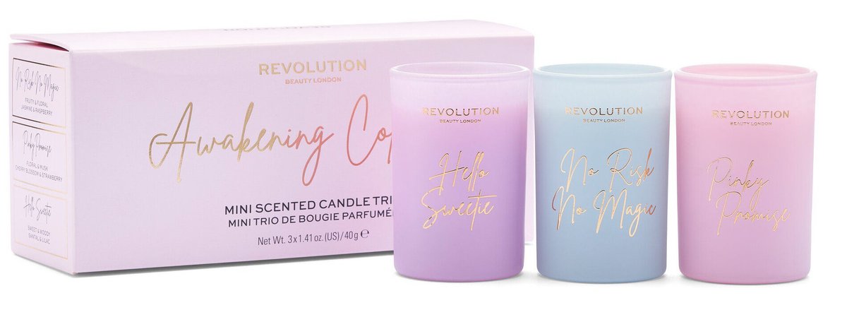 Makeup Revolution Awakening Mini Candle Gift Set Zestaw Świec ...