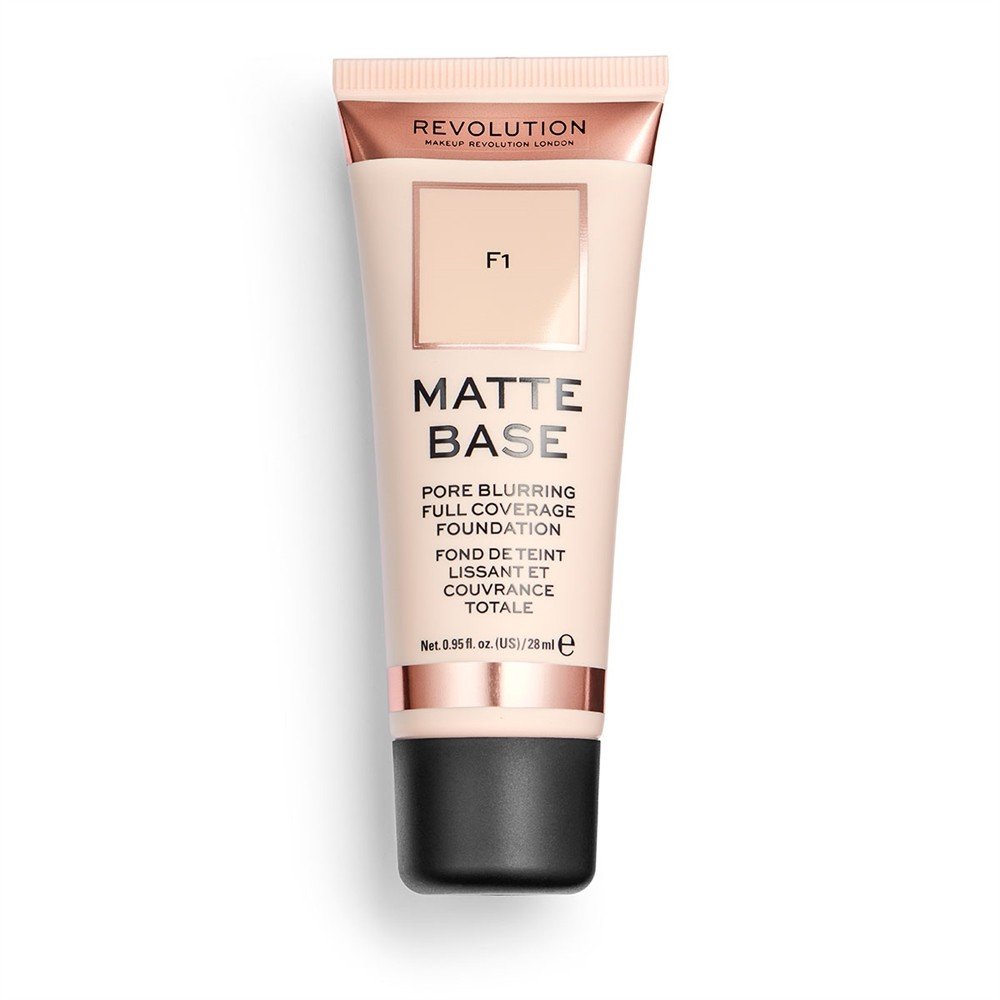 Makeup Revolution, Matte Base, podkład matujący F1, 28 ml | Sklep EMPIK.COM