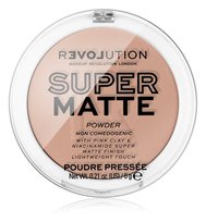 Makeup Revolution, Super Matte Pressed Powder, Puder matujący, Tan, 6g ...