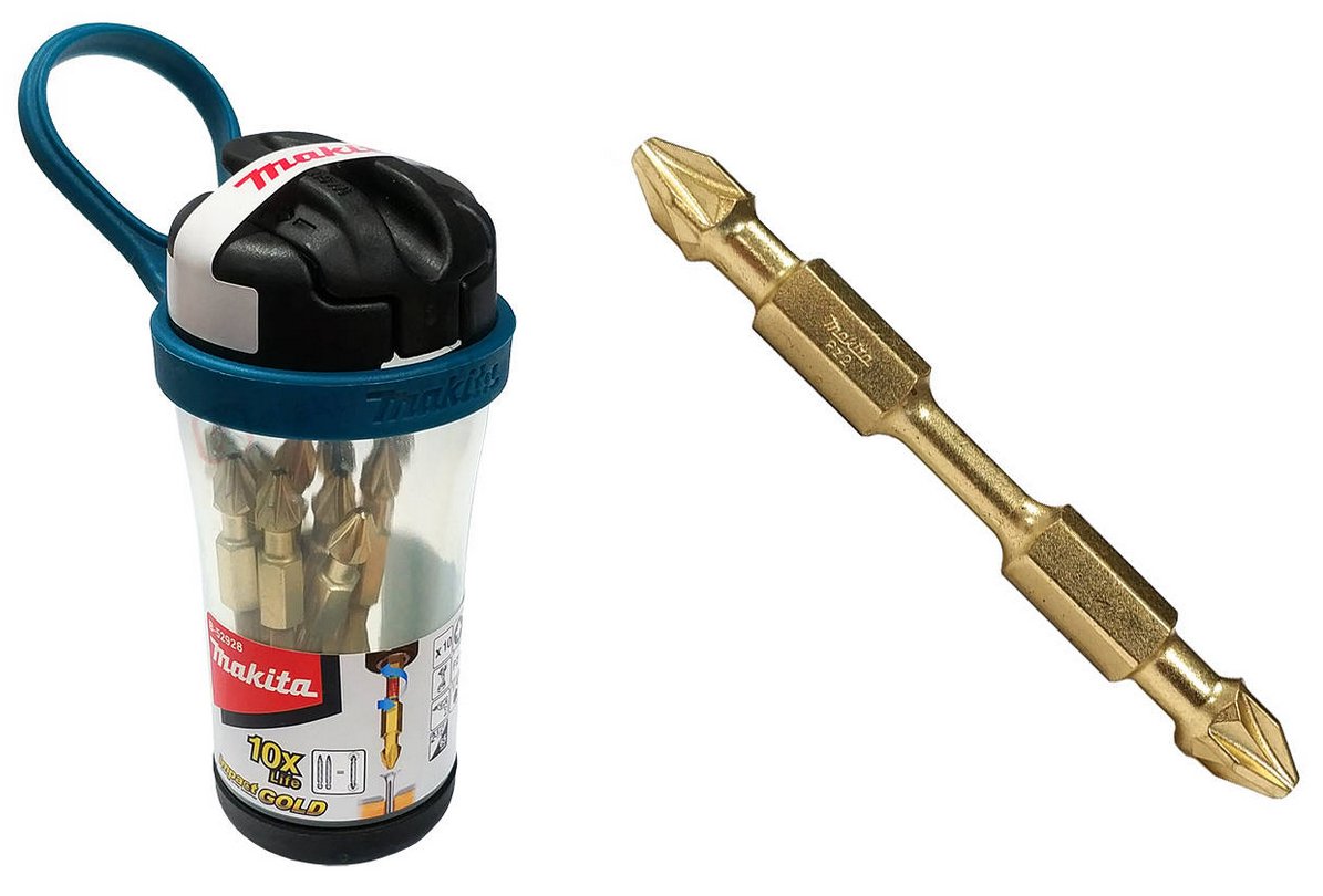 MAKITA Bit wkrętakowy skrętny PZ3 65mm Impact Gold 10 szt. - MAKITA ...