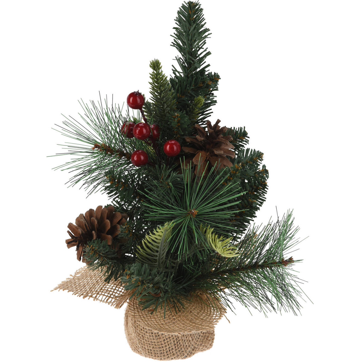 Mała choinka sztuczna z naturalnym przybraniem, 30 cm - Home Styling ...