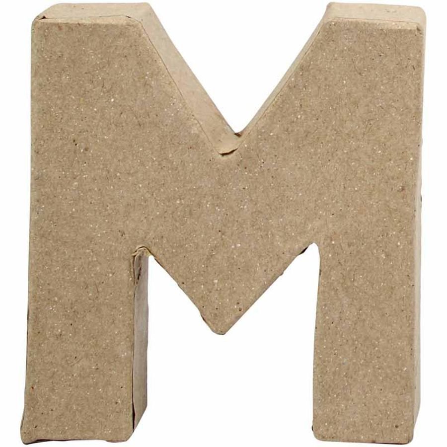 Mała litera "M", Papier Mache, 10 cm - Creativ Company | Sklep EMPIK.COM