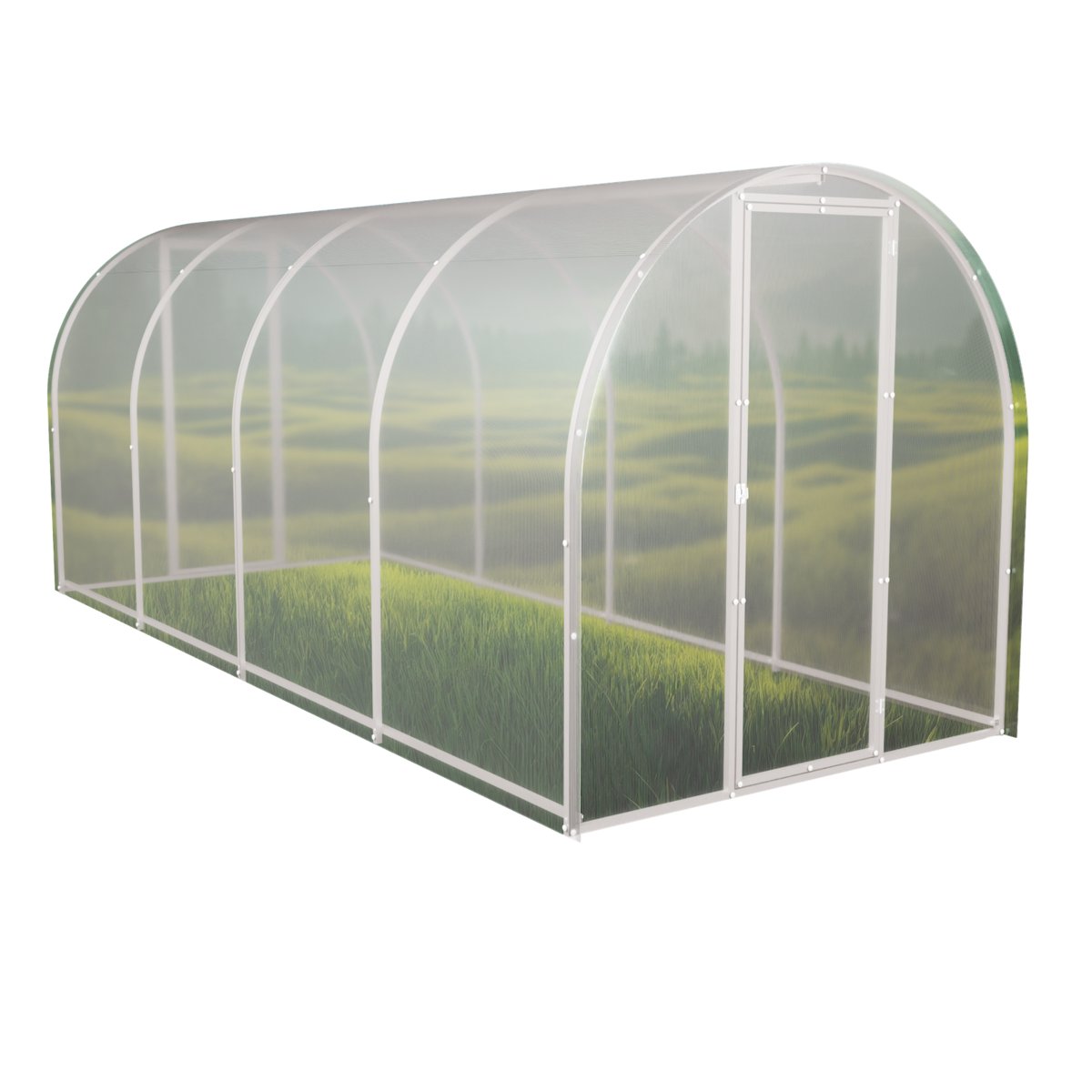 Mała Szklarnia z poliwęglanu ogrodowa 1,65x4 profile 20x20 poliwęglan ...