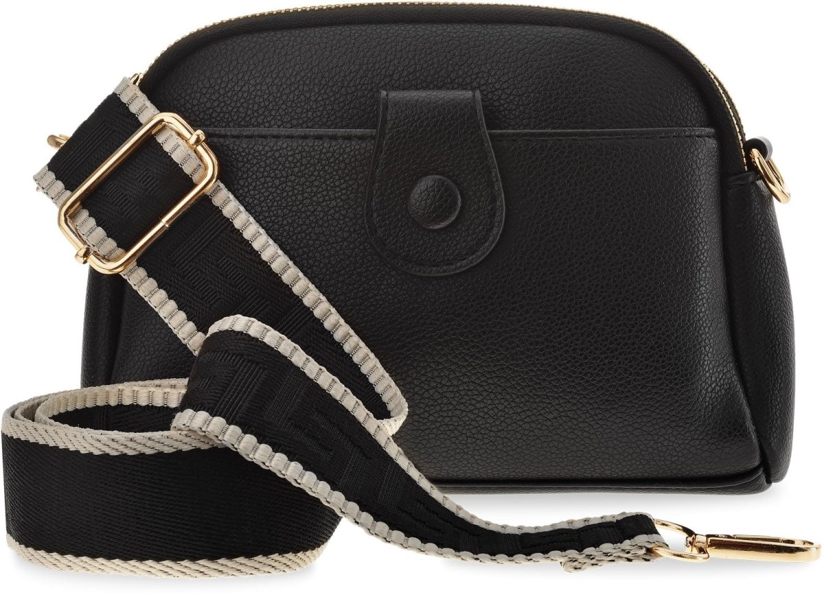 Mała Torebka Damska Miejska 2 Komory Pasek Listonoszka Torba Na Ramię Skóra - Inna marka | Moda ...