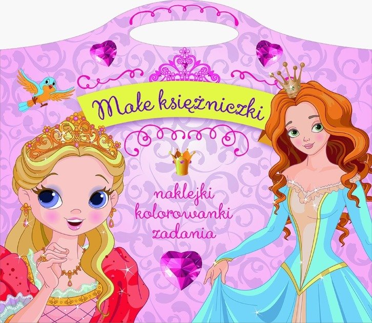 Małe Księżniczki. Naklejki, kolorowanki, zadania - Opracowanie zbiorowe | Książka w Empik