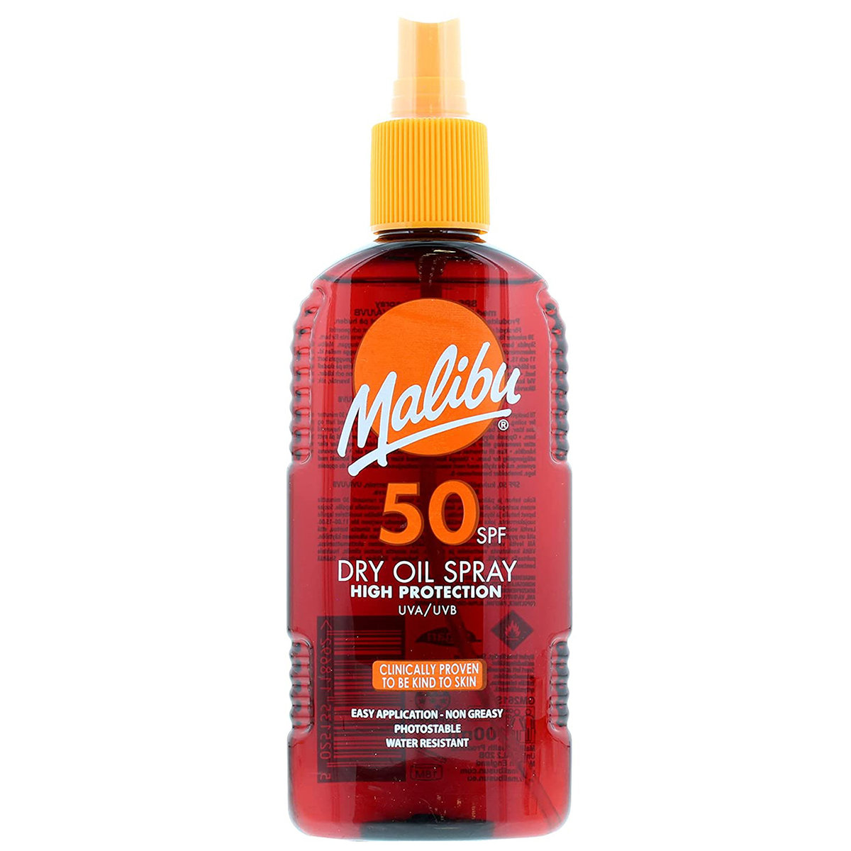 Malibu Dry Oil Spray SPF50 Olejek Brązujący Do Opalania 200ml | Sklep ...