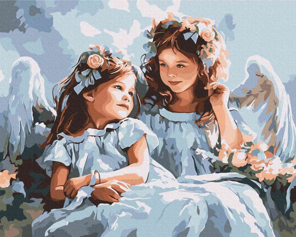 Malowanie po numerach 40x50cm Anioły - Twoje Hobby | Sklep EMPIK.COM