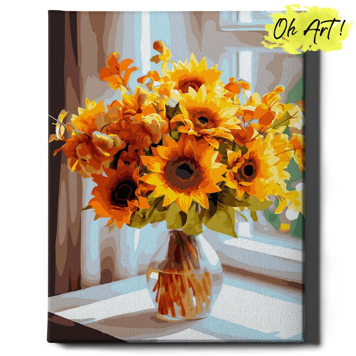 Malowanie Po Numerach 40x50cm Kwiaty – Obraz do Malowania po numerach ...