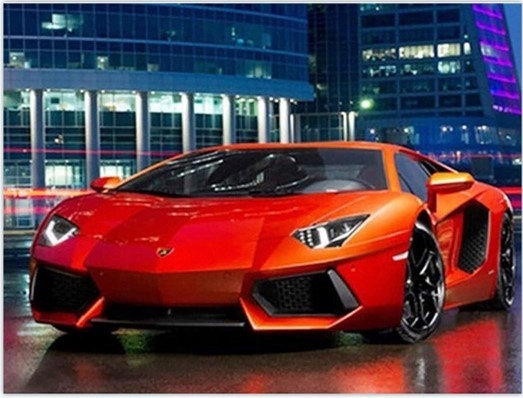 Malowanie Po numerach Auto Czerwone Ferrari Parking Hotelu 40x50 Cm ...
