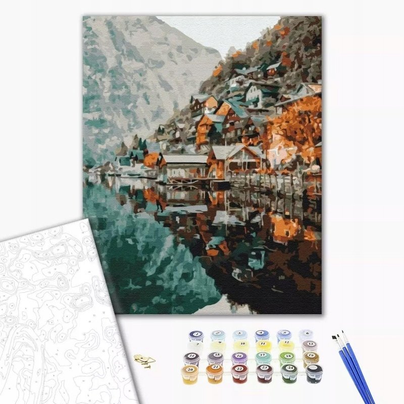 Malowanie po numerach BRUSHME 40x50 cm Widok na Gelstatt - Brushme | Sklep EMPIK.COM