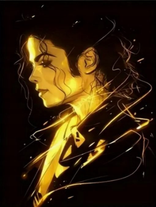 Malowanie Po Numerach Michael Jackson Profil Zdjęcie 50X40 Cm Na Ramie ...