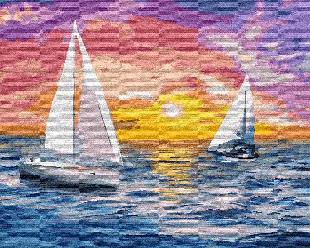 MALOWANIE PO NUMERACH OBRAZ PREZENT morze jachta - Ideyka | Sklep EMPIK.COM