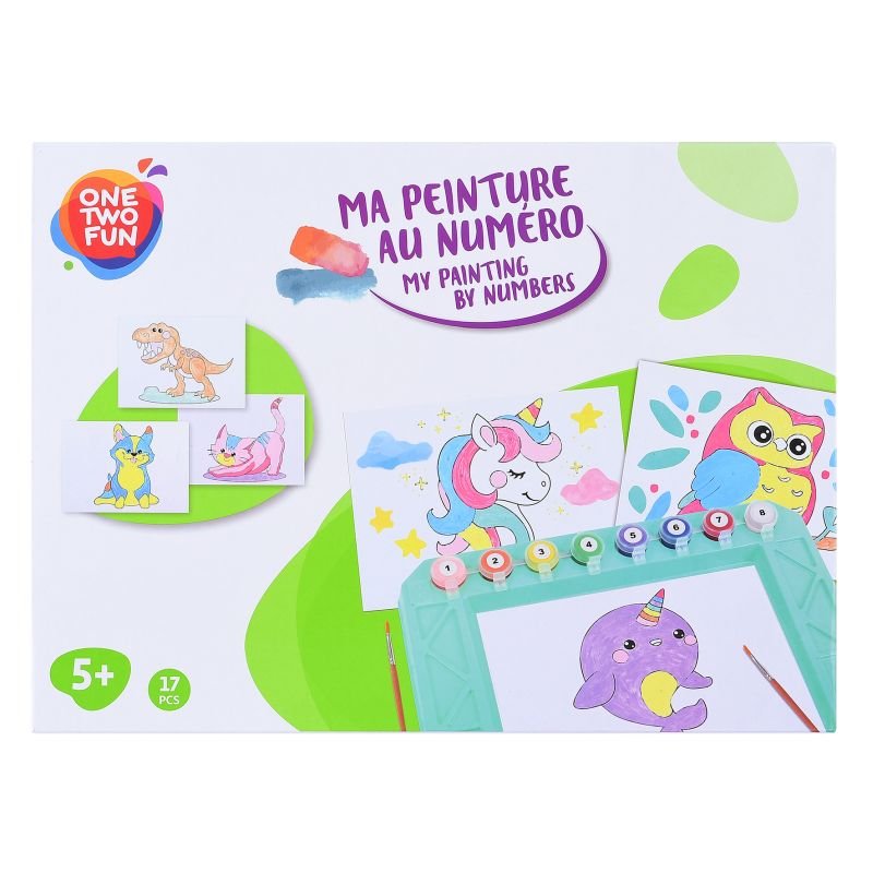 Malowanie po numerach One Two Fun 6 wzorów 5+ - One Two Fun | Sklep ...