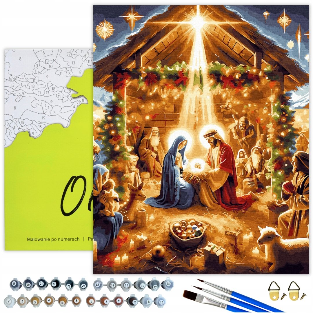 MALOWANIE PO NUMERACH Religia Obrazy do Malowania po Numerach z Ramą Oh ...