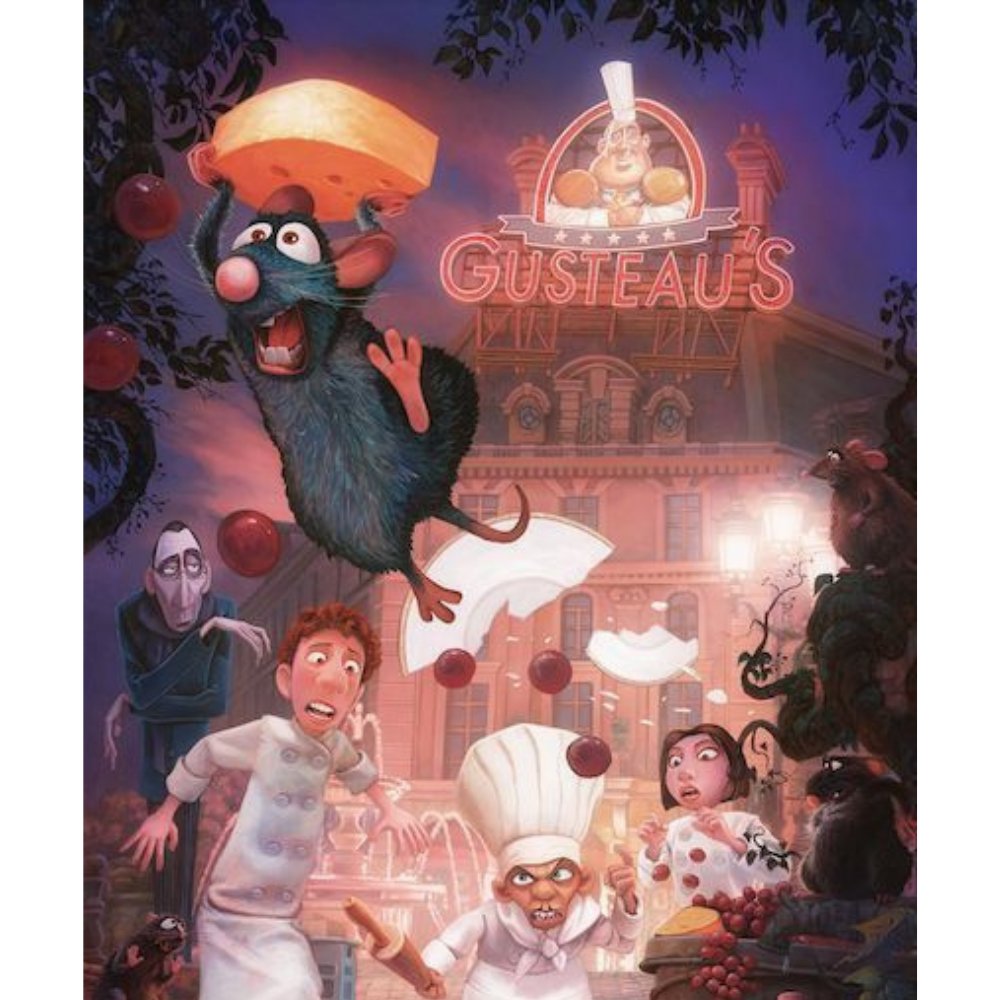 MALOWANIE PO NUMERACH Z RAMĄ Obrazy do malowania Disney Ratatuj 40x50 ...