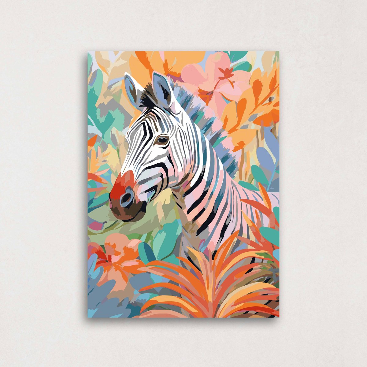 Malowanie po numerach, zestaw DIY – ZEBRA 40x50 cm- Produkt PL - Make ...