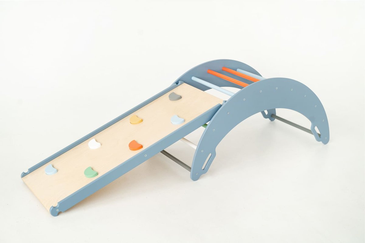 Małpiszon, Domowy Plac Zabaw Moon Plus Niebiesko-Kolorowy - Małpiszon ...