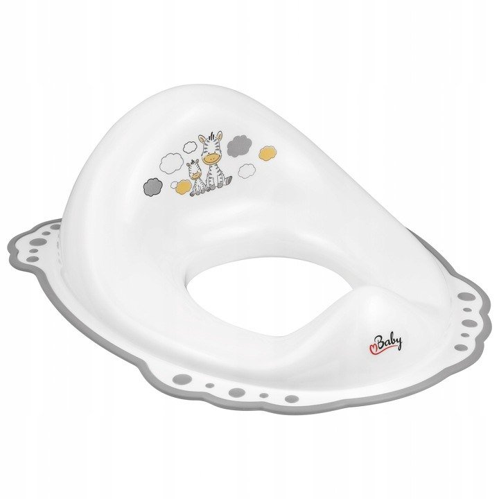 MALTEX Nakładka 2K na sedes Zebra biało/szara - mBaby | Sklep EMPIK.COM