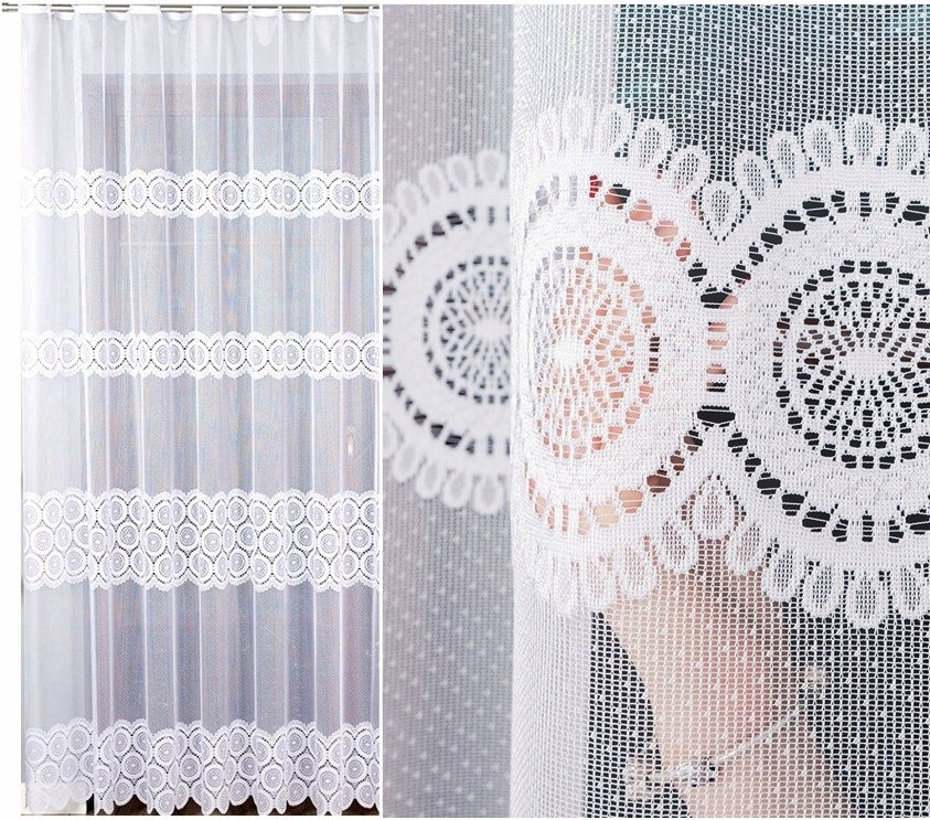 Malwina firana wzór 18535 500x230cm (z obszyciem) - HomeDekorator | Sklep EMPIK.COM