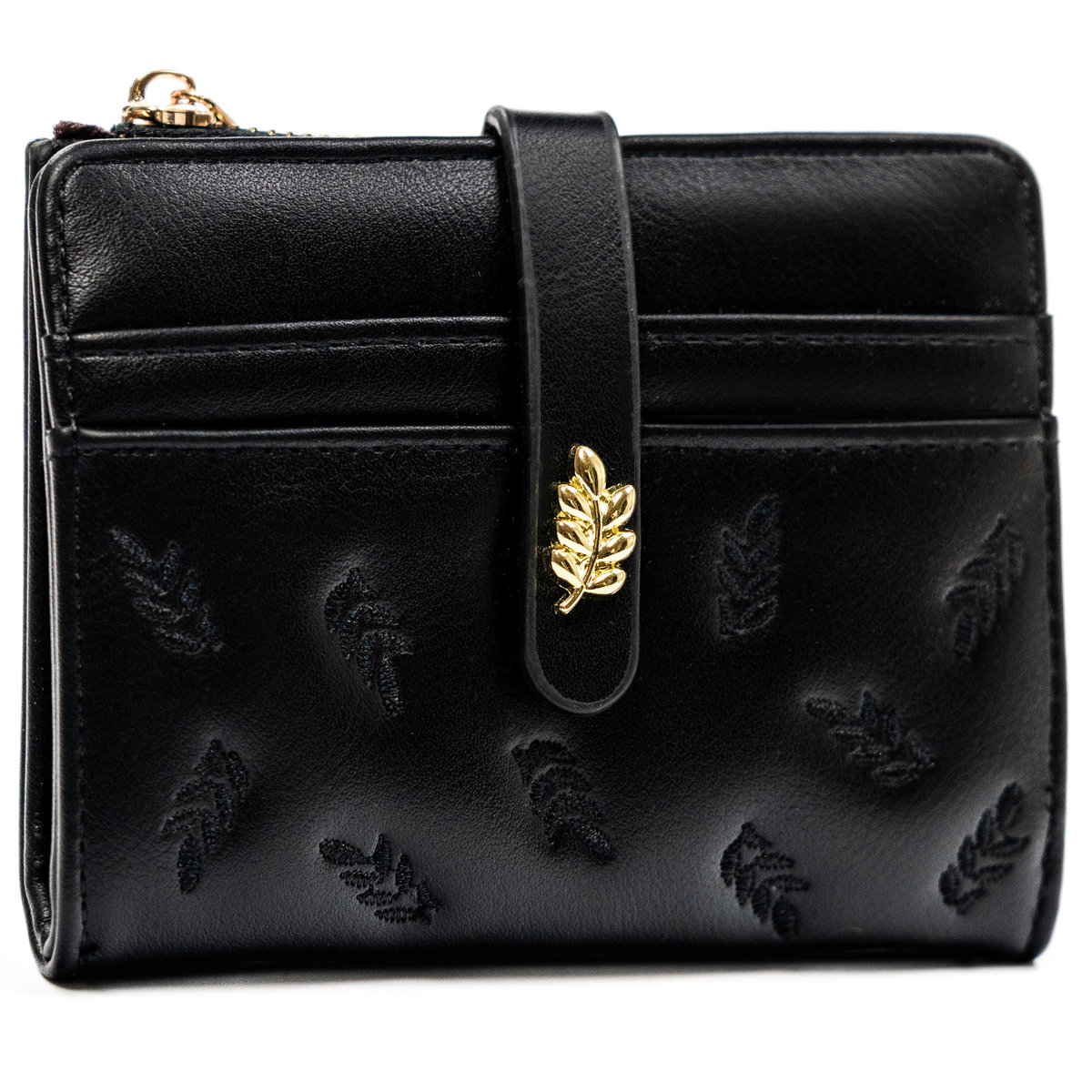 Mały portfel damski na karty i dokumenty portfel na zatrzask ...