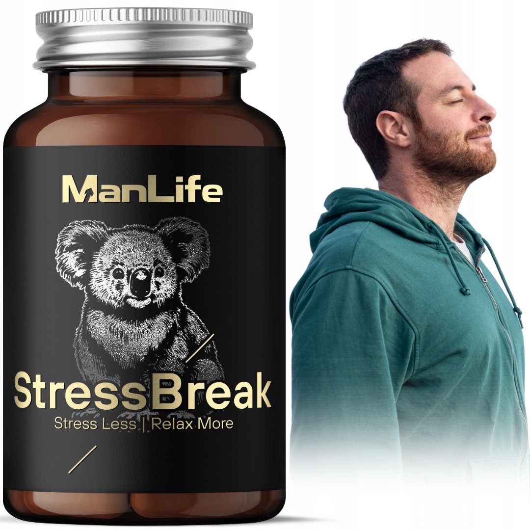 ManLife StressBreak, Relaks, zmęczenie, 90 kap. | Sklep EMPIK.COM