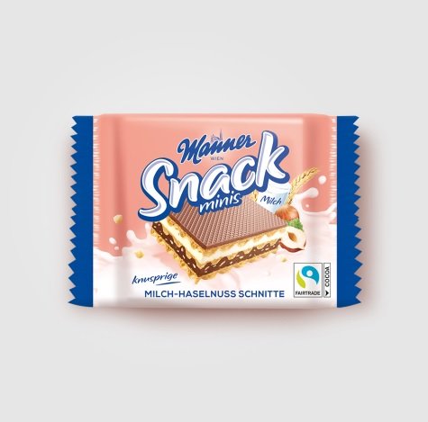 Manner Wafle z kremem mlecznym i z orzechów laskowych 5-cio pack ...