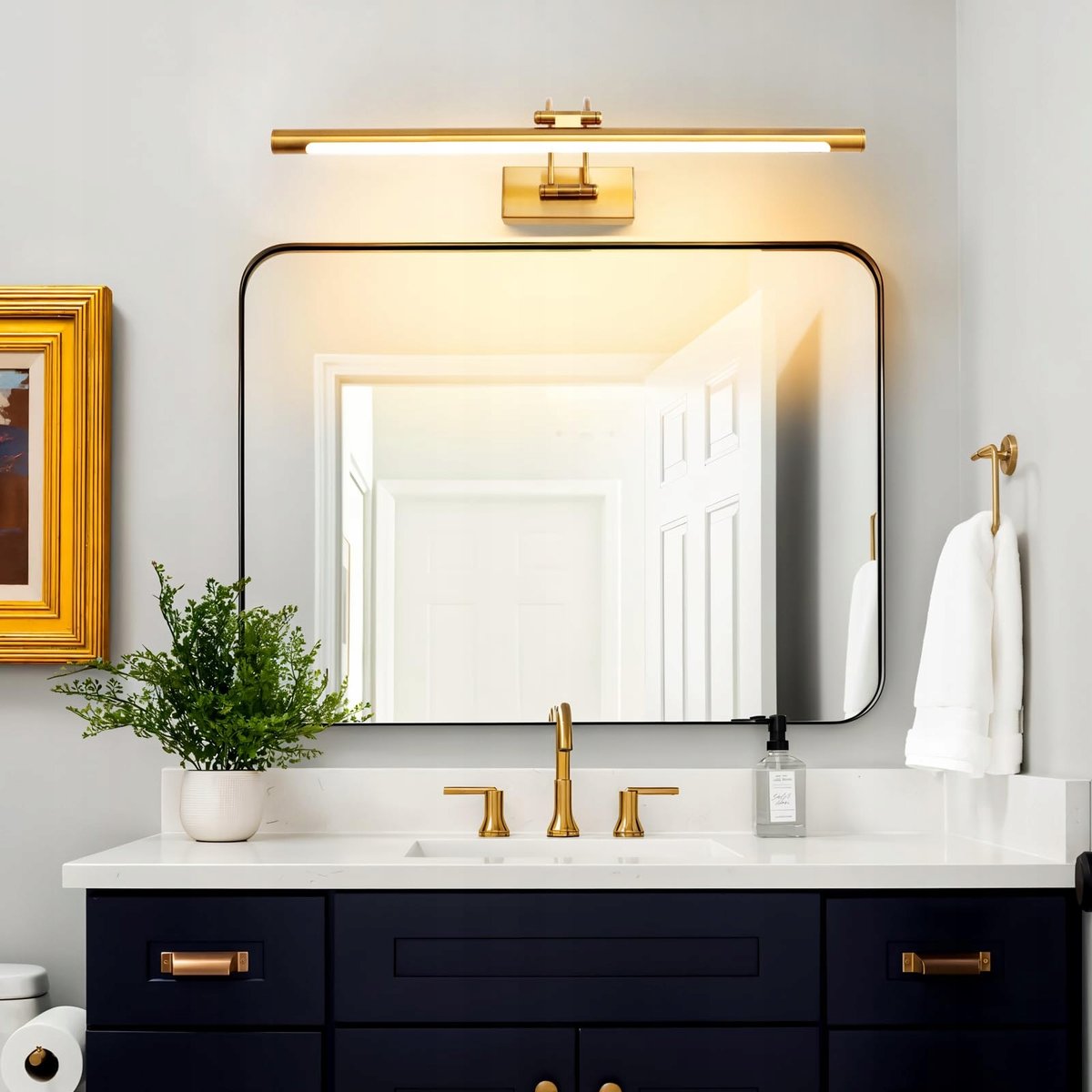 MANTOLITE Lampa Ścienna LED 15W 60CM Do Łazienki 3000K-6000K - inna ...