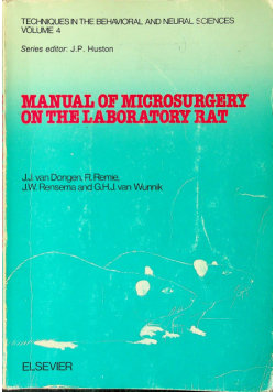 Manual of microsurgery in the laboratory rat - Elsevier | Książka w Empik