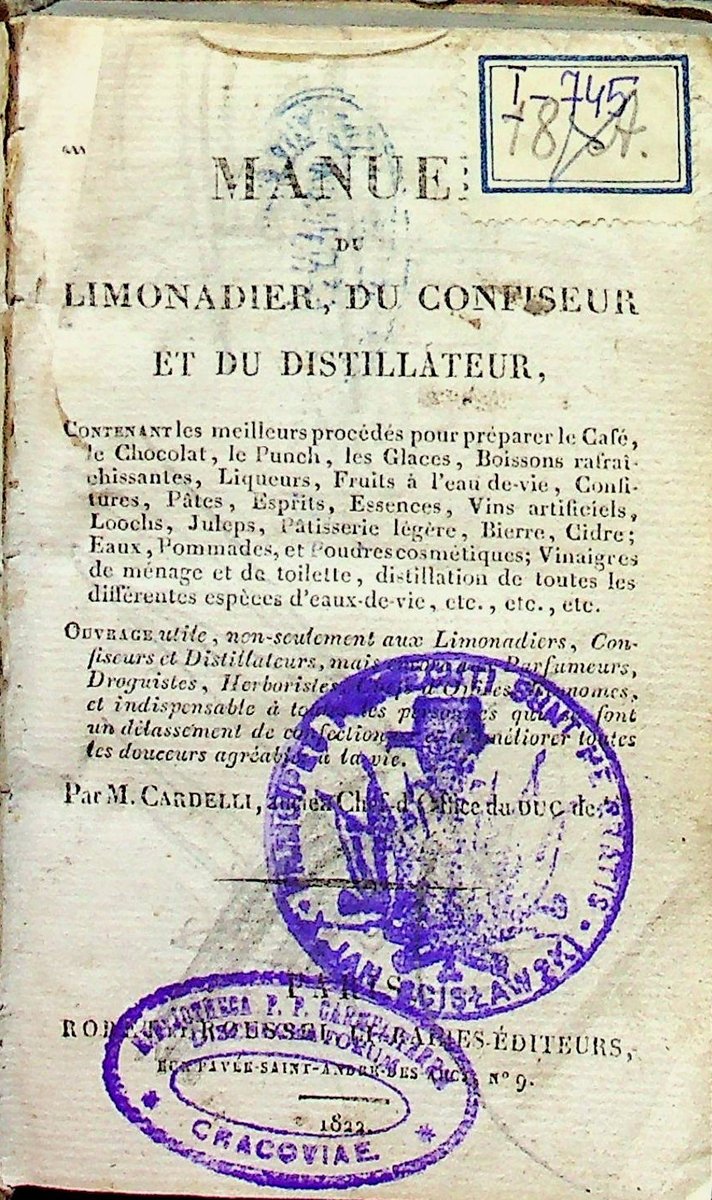 Manuel du Limonadier du Confiseur et du Distillateur 1822 r. - W opisie | Książka w Empik