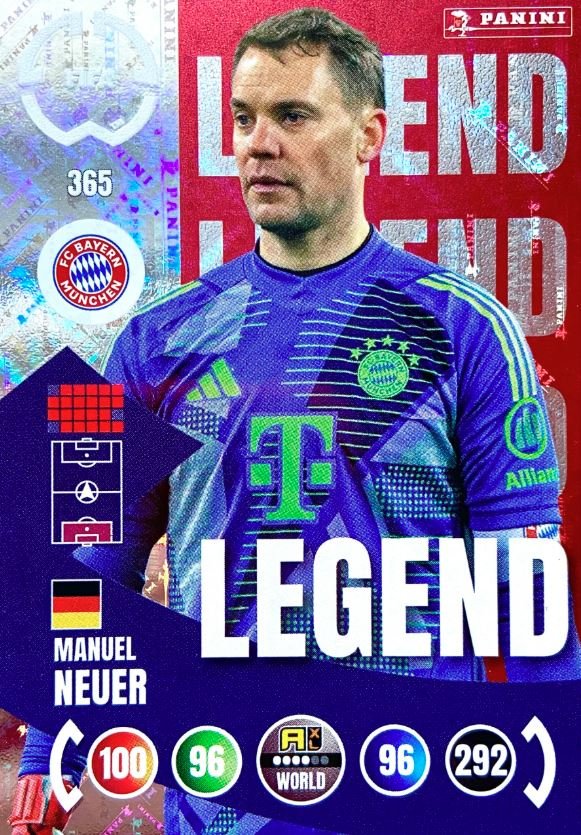 MANUEL NEUER - FIFA CLUB WORLD CUP 2025 KARTA WORLD LEGEND 365 - BAYERN ...