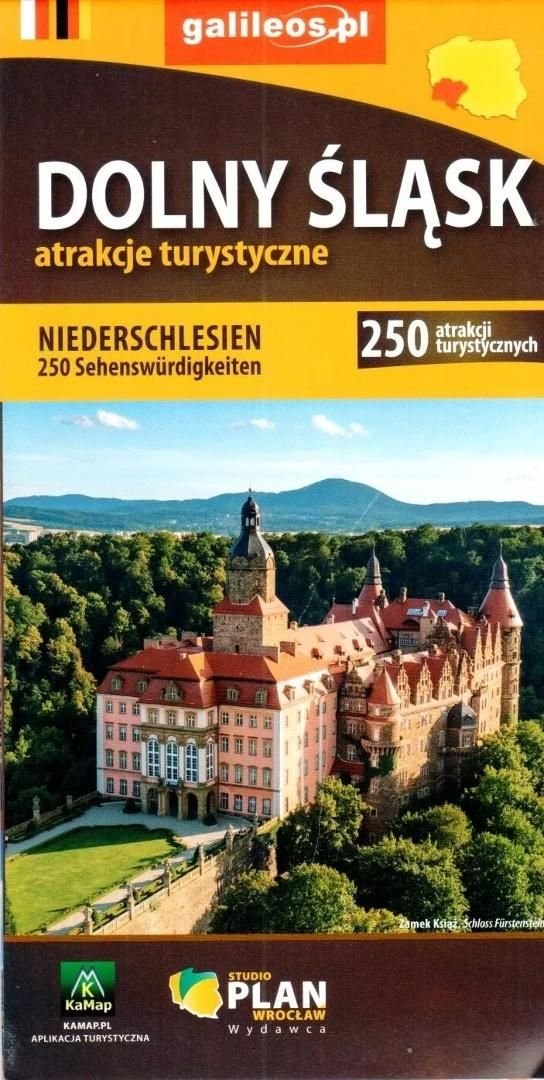 Mapa - Dolny Śląsk 250 atrakcji turystycznych - praca zbiorowa ...