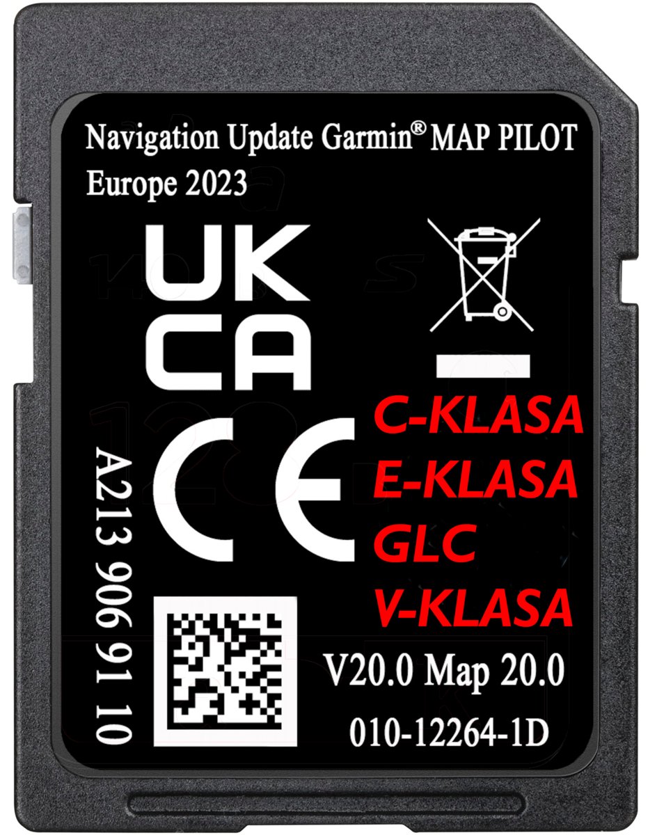 Mapa GPS Karta Sd Mercedes Garmin Map Pilot A213 V20 Europa Klasa C Klasa E Klasa V Glc - Inna ...